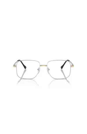 SFEROFLEX Square Full Rim Metal Eyeglasses - Silver