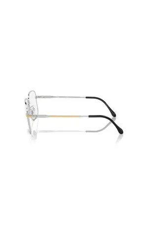 SFEROFLEX Square Full Rim Metal Eyeglasses - Silver