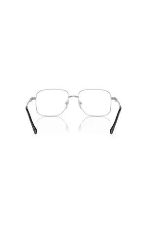 SFEROFLEX Square Full Rim Metal Eyeglasses - Silver