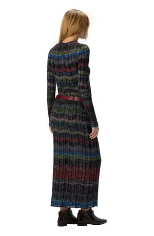 Missoni Long Pencil Skirt With Wave Pattern - Multicoloured
