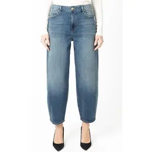 Fidelity Denim Delilah Barrel Crop Jean