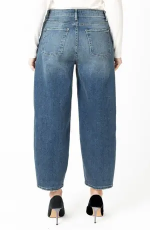Fidelity Denim Delilah Barrel Crop Jean