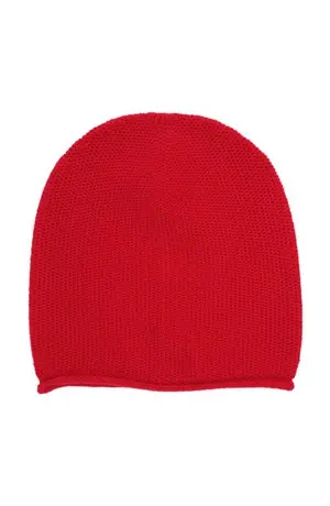 Echo Wool-Cashmere Beanie Cherry