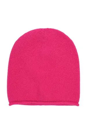 Echo Wool-Cashmere Beanie Dahlia