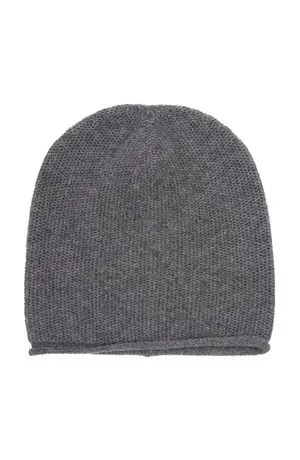 Echo Wool-Cashmere Beanie Grey Heather