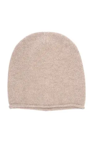Echo Wool-Cashmere Beanie Pebble