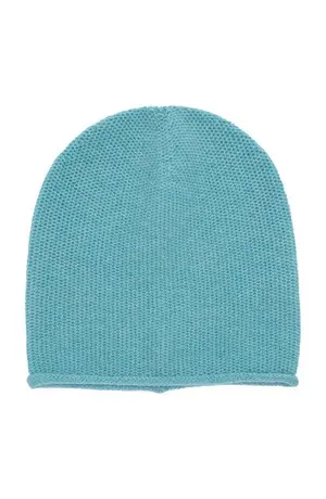 Echo Wool-Cashmere Beanie Spearmint/blue