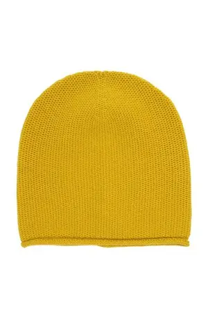 Echo Wool-Cashmere Beanie Yellow Ochre