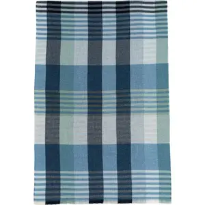 Echo Gramercy Plaid Wrap - French Blue