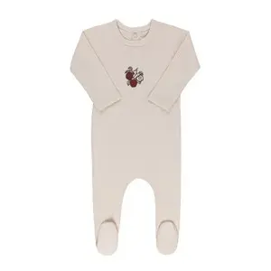 ELY'S & CO. Fruit Collection Footie - Ivory Apple