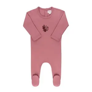 ELY'S & CO. Fruit Collection Footie - Pink Apple