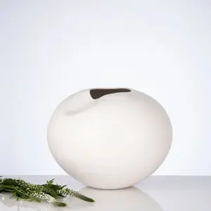 DINADECOR Milan Sculptural Vase - White