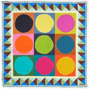 Echo Painted Dots Silk Bandana - Multi