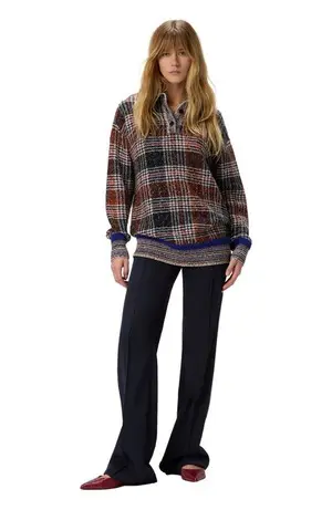 Missoni High-neck Check Pattern Sweater