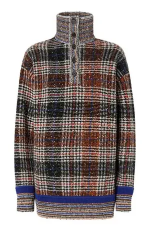 Missoni High-neck Check Pattern Sweater
