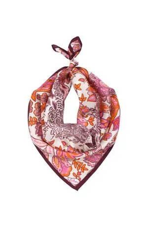 Echo Flaco Silk Bandana - Rose Violet