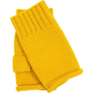 Echo Echo The Crosby Knitted Handwarmers Yellow Ochre