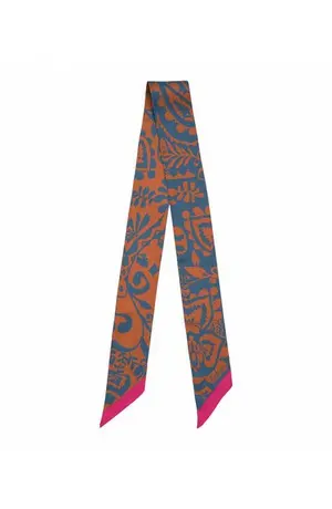 Echo Park Paisley Ribbon Scarf - Stargazer Blue