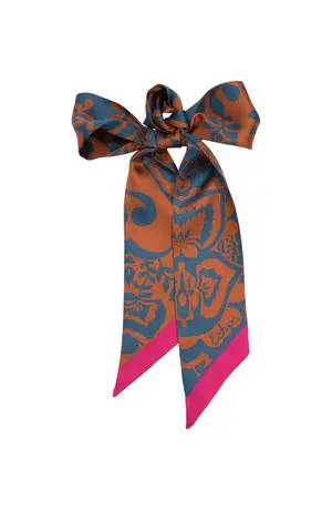Echo Park Paisley Ribbon Scarf - Stargazer Blue