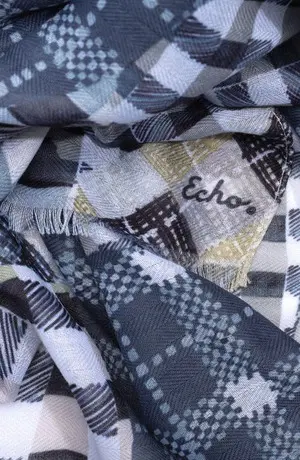 Echo Patch Plaid Wrap