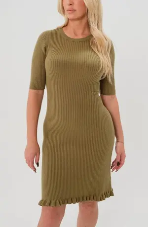 MARION Maternity Knee-length Sweater Dress
