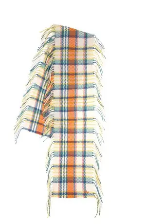 Echo Vintage Plaid Side Fringe Multi
