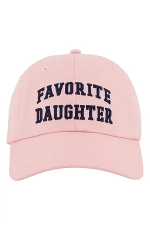FAVORITE DAUGHTER Logo Baseball Cap - Pale Pink