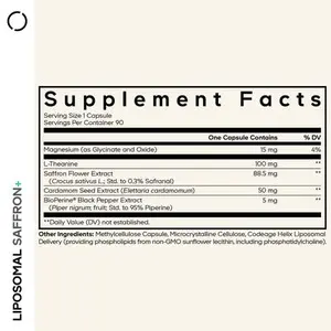 CODEAGE Liposomal Saffron+, Magnesium