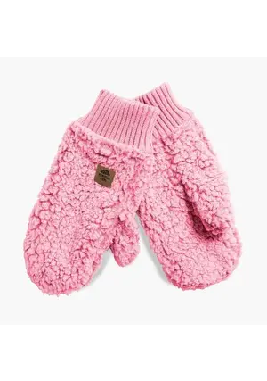 Turtle Fur High Pile Fleece Mittens Luscious Pink