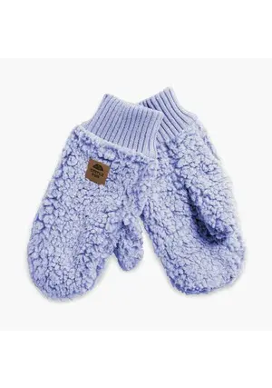 Turtle Fur High Pile Fleece Mittens Violet