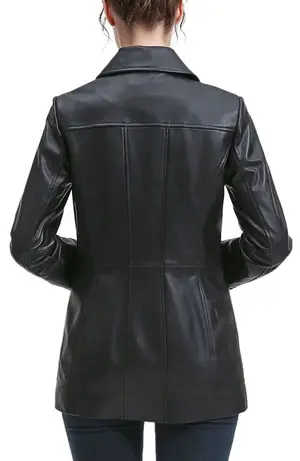 KIMI + KAI Ailany Leather Car Coat