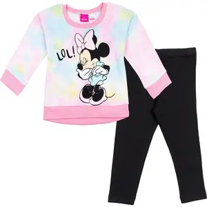 Disney Minnie Mouse Sweatshirt & Leggings Set - Tie-dye