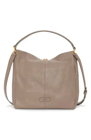 Vince Camuto Medna Leather Shoulder Bag - Beige