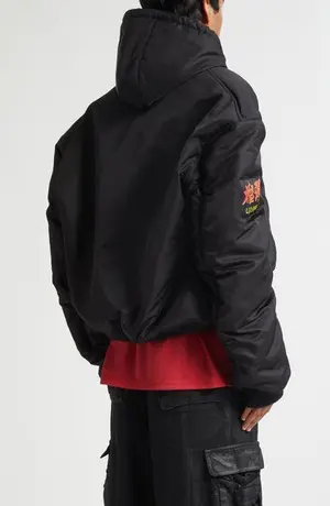 LU'U DAN Patch Bomber Jacket