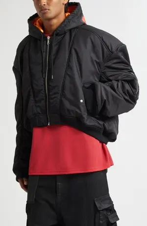 LU'U DAN Patch Bomber Jacket