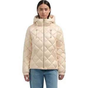 Pajar Diamond Quilted Boxy Puffer Jacket - Chalk