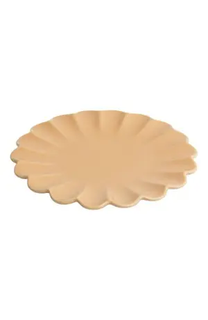 MOMENI Dhalia Stoneware 4-piece Salad Plate Set - Camel