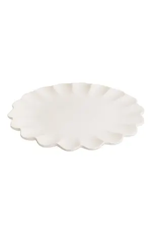 MOMENI Dhalia Stoneware 4-piece Dinner Plate Set - White