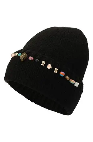 Kurt Geiger Knit Beanie With Multicolored Beads