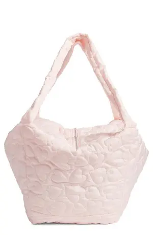 Bp. Quilted Heart Tote - Pink