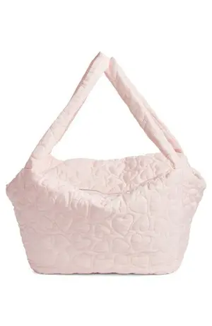 Bp. Quilted Heart Tote - Pink