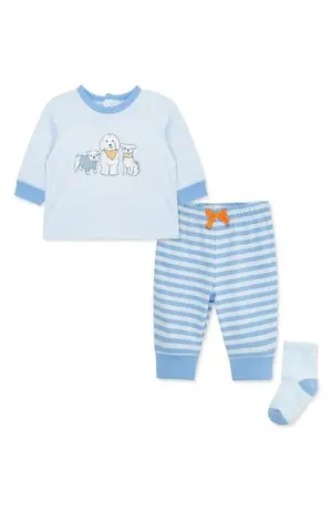 LITTLE ME Puppies Long-sleeve Set - Blue