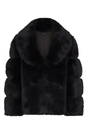 Naked Wardrobe Oversized Faux Fur Jacket