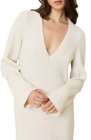 Solid & Striped Edith Long Sleeve Maxi Sweater Dress