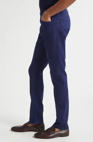 Isaia Five-pocket Stretch Cotton & Cashmere Pants