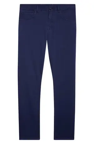 Isaia Five-pocket Stretch Cotton & Cashmere Pants
