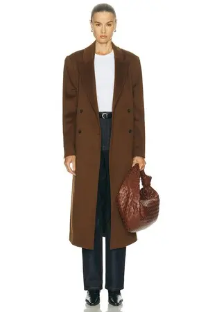 LOU LOU STUDIO Rosco Double Breasted Coat - Brown