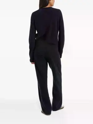 Chinti & Parker Crew-neck Knitted Cardigan - Black