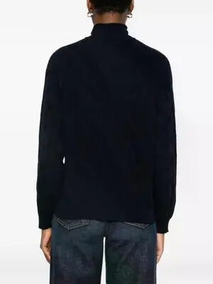Emporio Armani Cable Knit Turtleneck Sweater