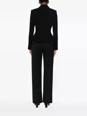 NISSA Crystal-embellished Single-breasted Blazer - Black
